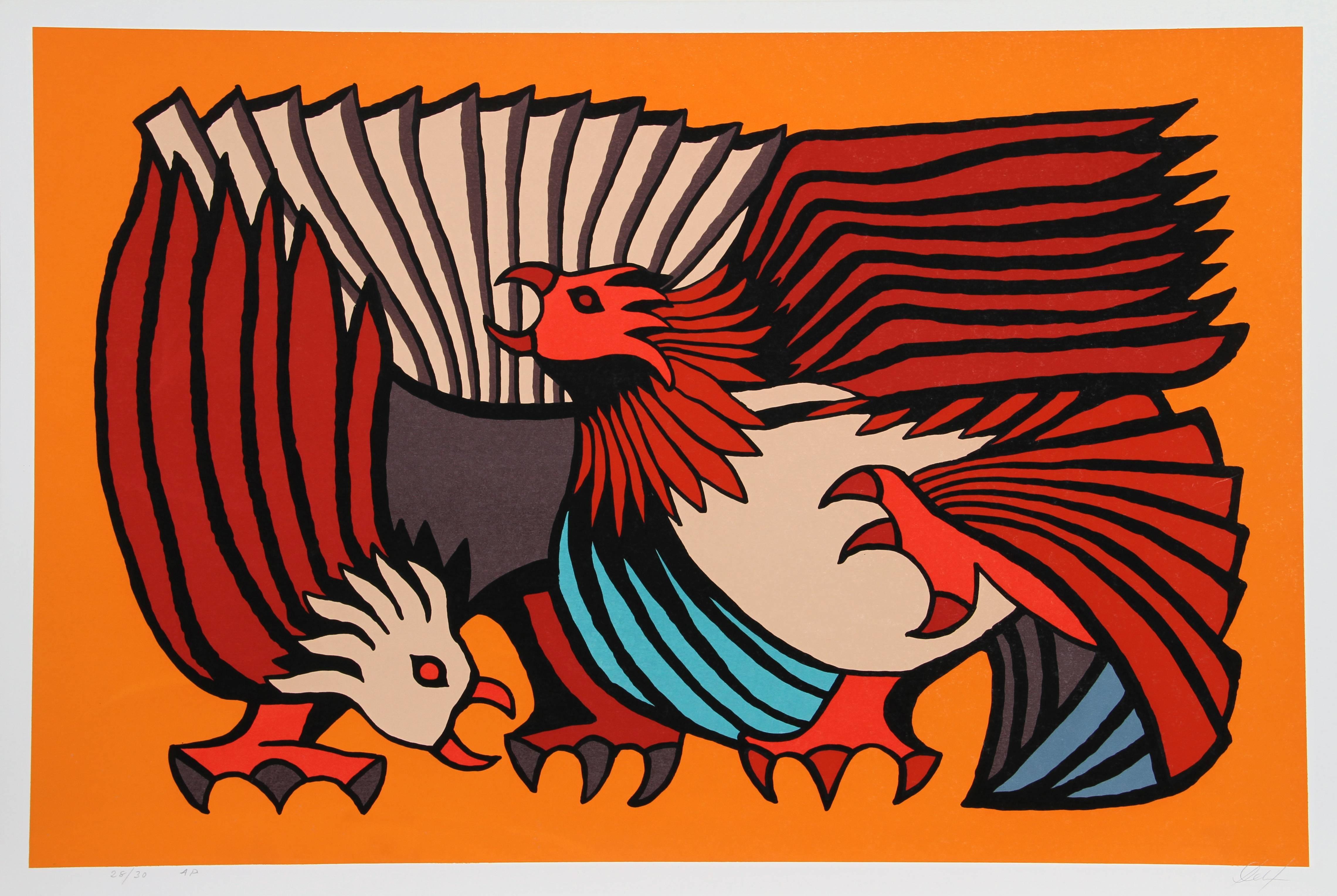 Victor Delfin - Victor Delfin, Condor, Serigraph, 1980 For Sale at 1stDibs