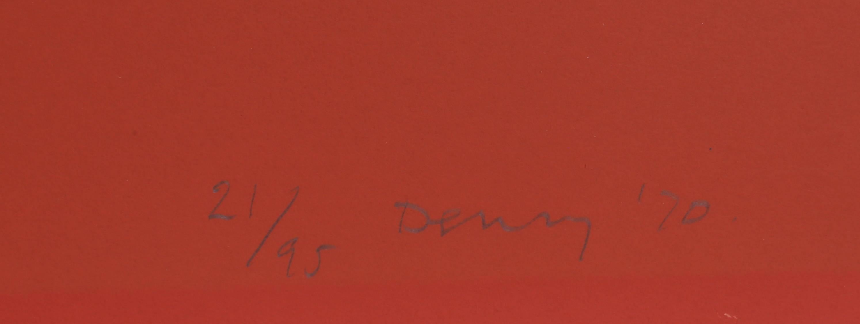 Robyn Denny - Geometric Abstract Screenprint, 1970 at 1stDibs