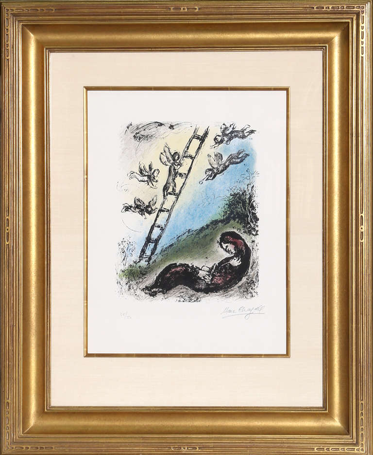 Marc Chagall - Jacob and the Angels at 1stDibs