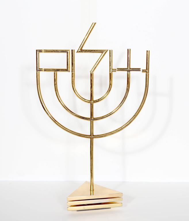 Yaacov Agam - Shalom Menorah at 1stDibs