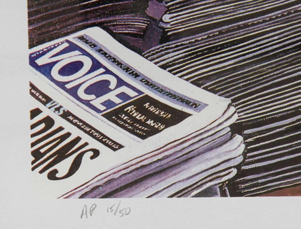 Ken Keeley - Ken Keeley, "Times Square Station, " Serigraph, circa 1990 ...