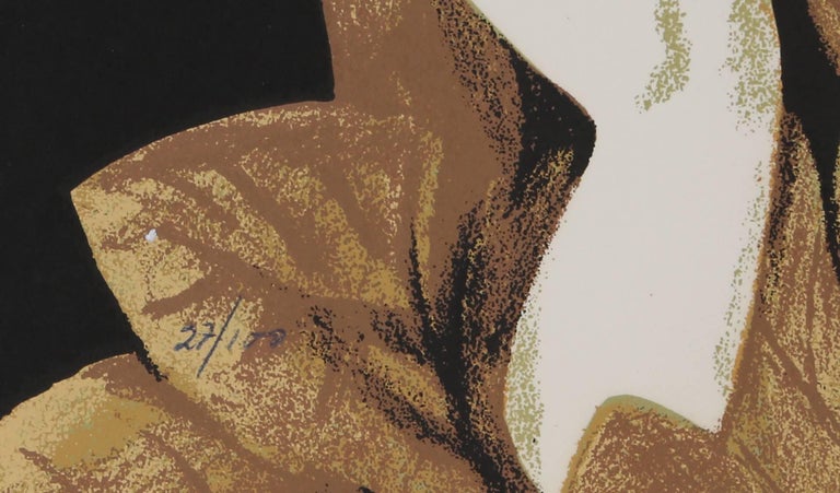 Froylán Ojeda - Woman with Leopard, Silkscreen by Froylan Ojeda at ...