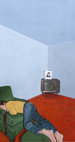 Robin Tewes - Group Hypnosis, Painting by Robin Tewes For Sale at 1stdibs