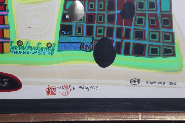 Friedensreich Hundertwasser - Good Morning City/Bleeding Town, Embossed ...