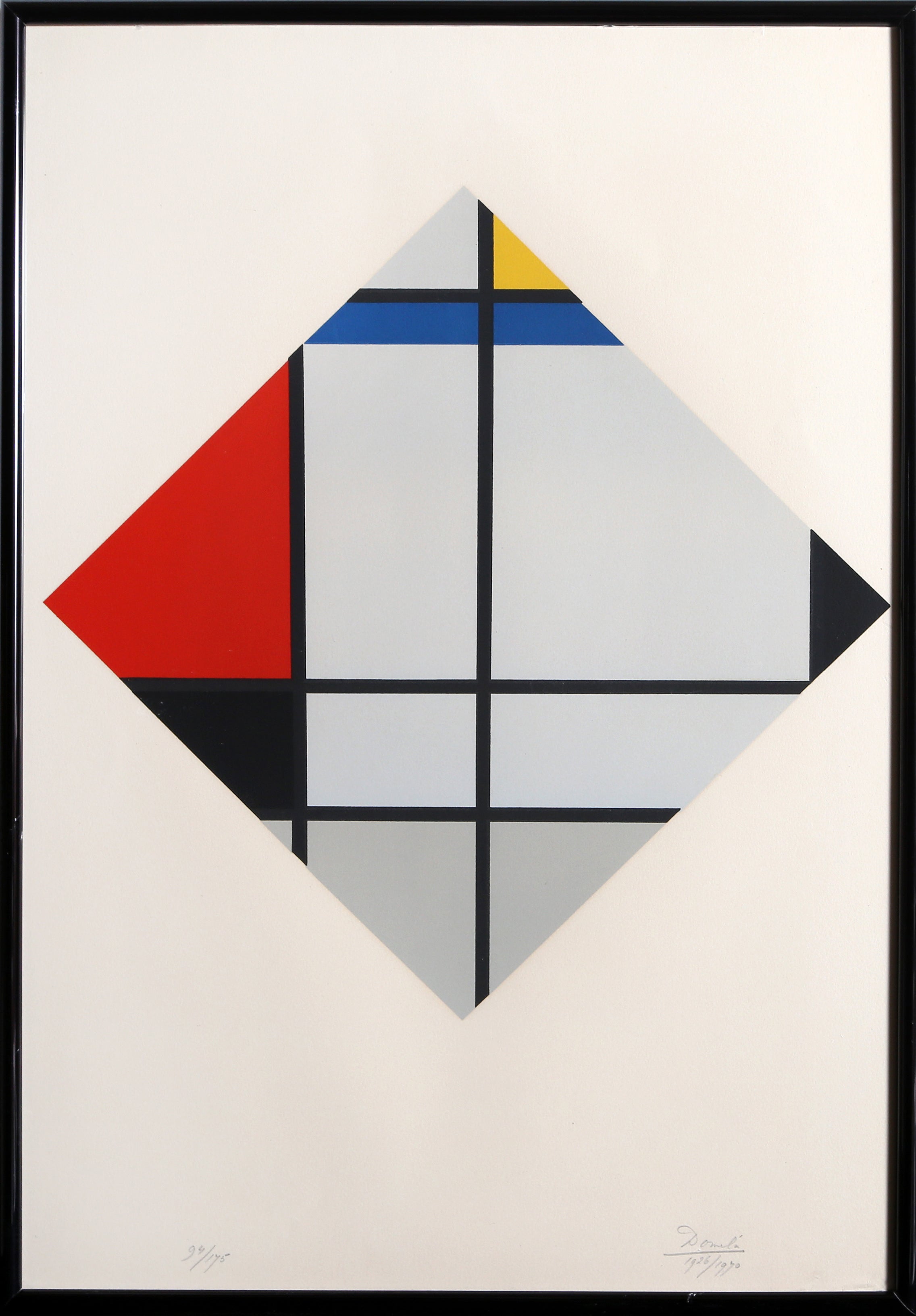 César Domela - D1 Composition Geometrique 1 For Sale at 1stDibs
