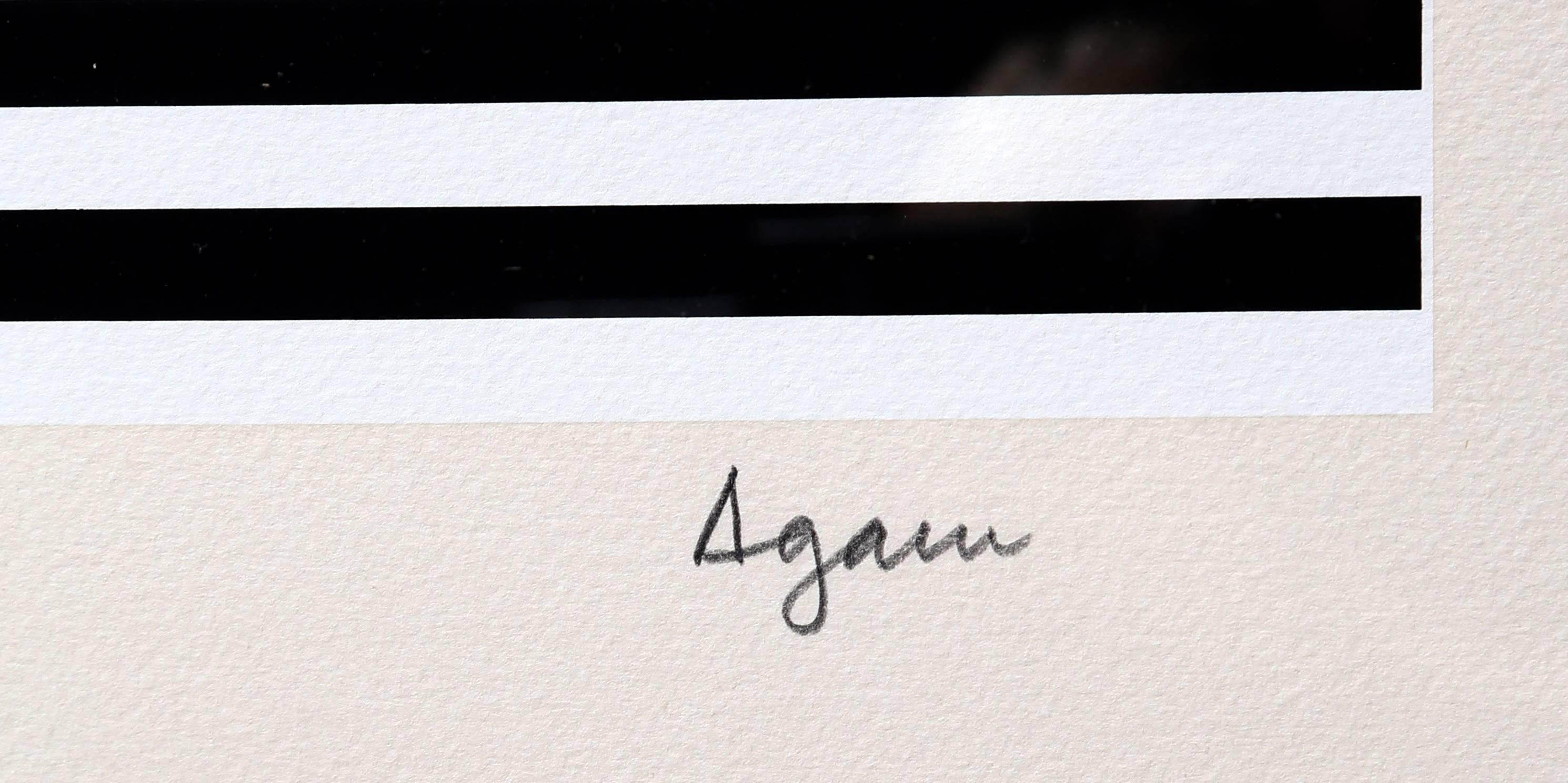 Yaacov Agam - V from Double Metamorphosis Series, Large Silkscreen by ...