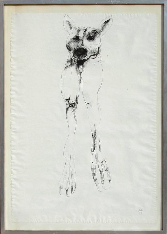 Leonard Baskin - Grotesque, Print For Sale at 1stdibs