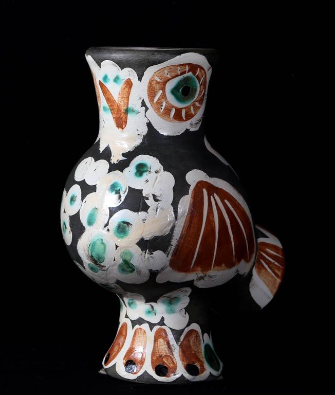 Pablo Picasso - Pablo Picasso, Wood Owl (Ramie 543), Turned Ceramic ...
