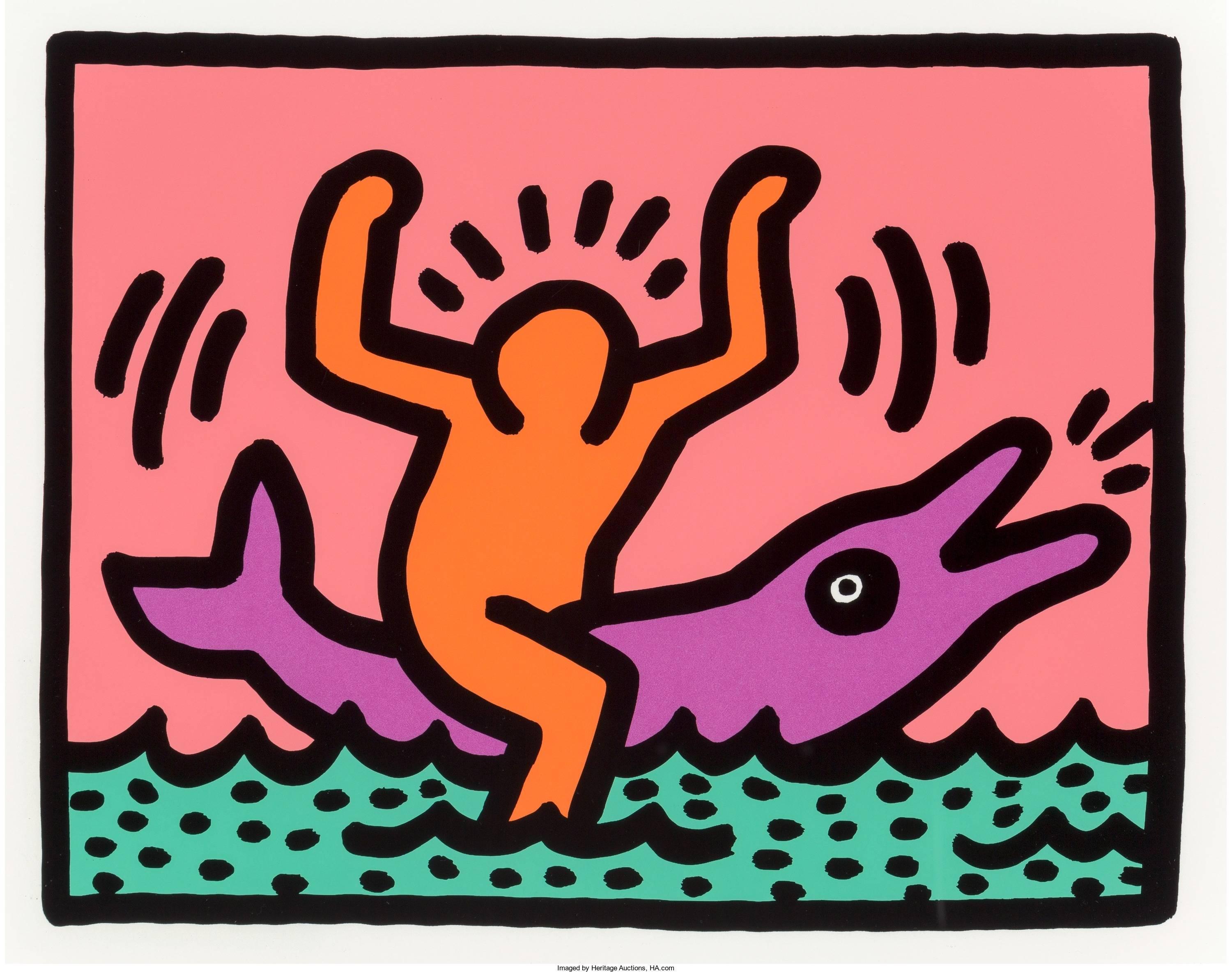 Keith Haring - Pop Shop V (3) at 1stDibs | keith haring fish, keith ...