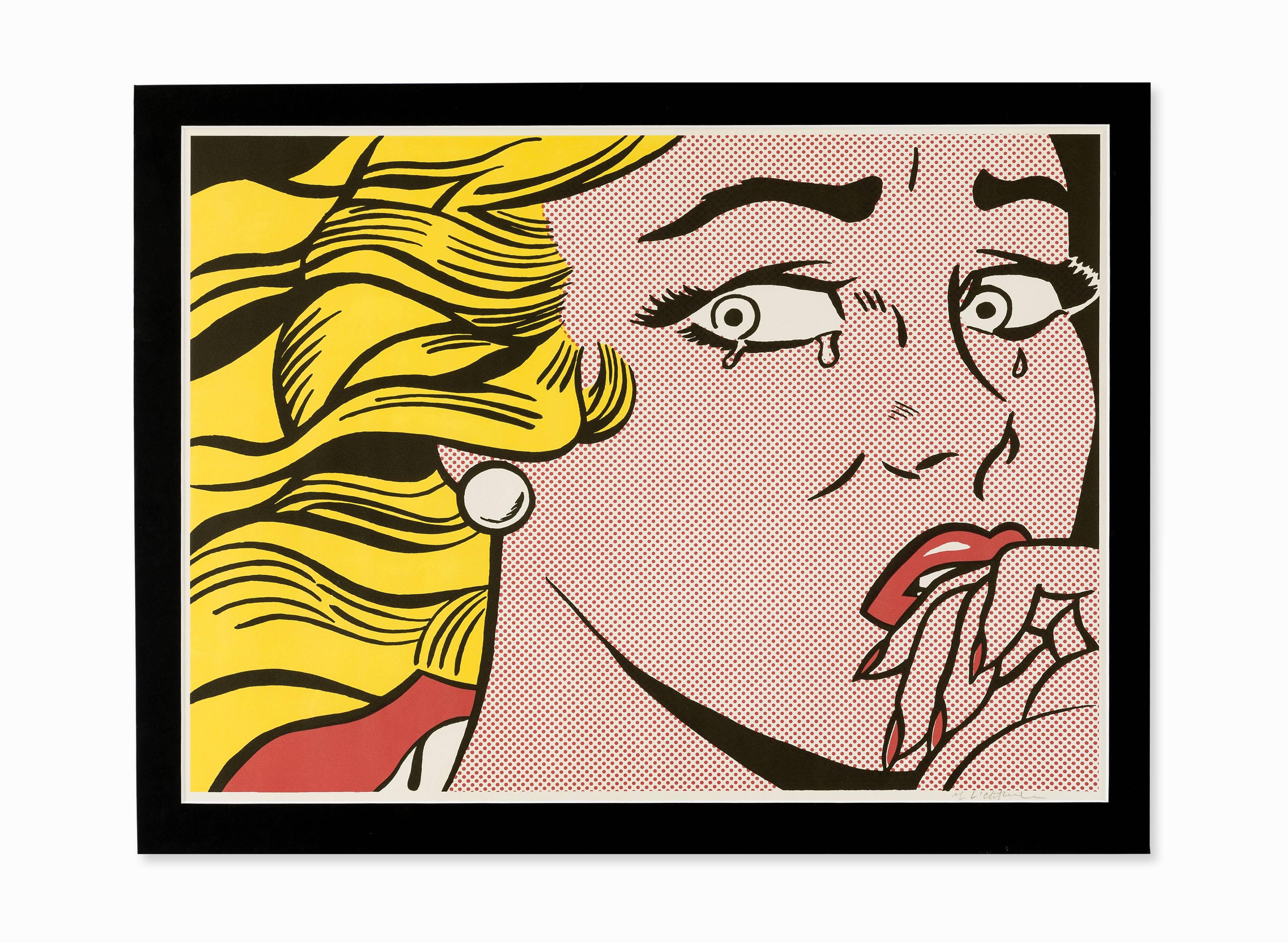 Roy Lichtenstein - Crying Girl at 1stDibs | roy lichtenstein wonder woman