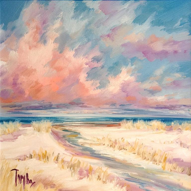Tom Barron - Summer Shore Original Oil Painting at 1stDibs