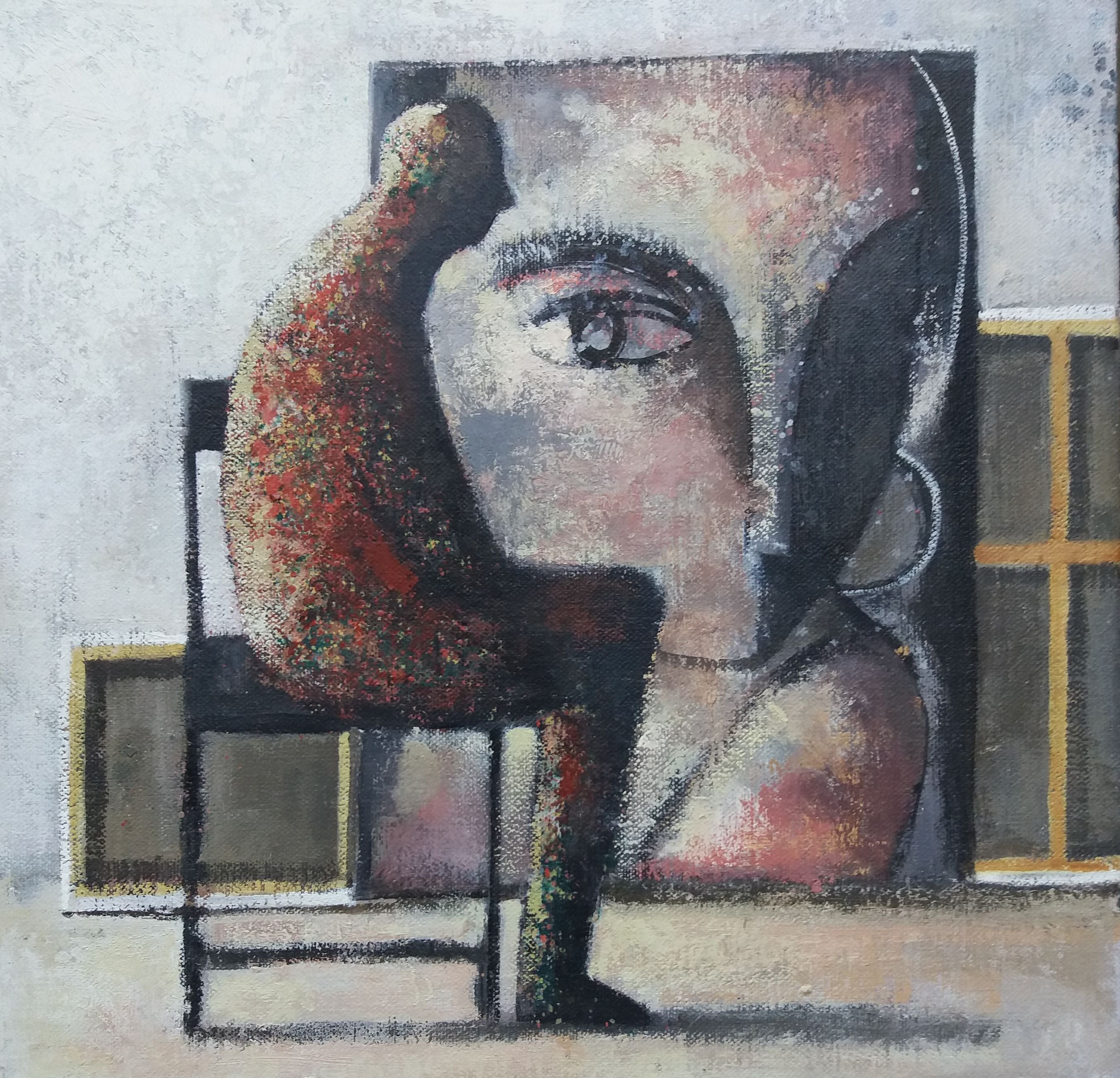 Didier Lourenço - Green Sofa, Original Oil Painting by Spanish Artist ...