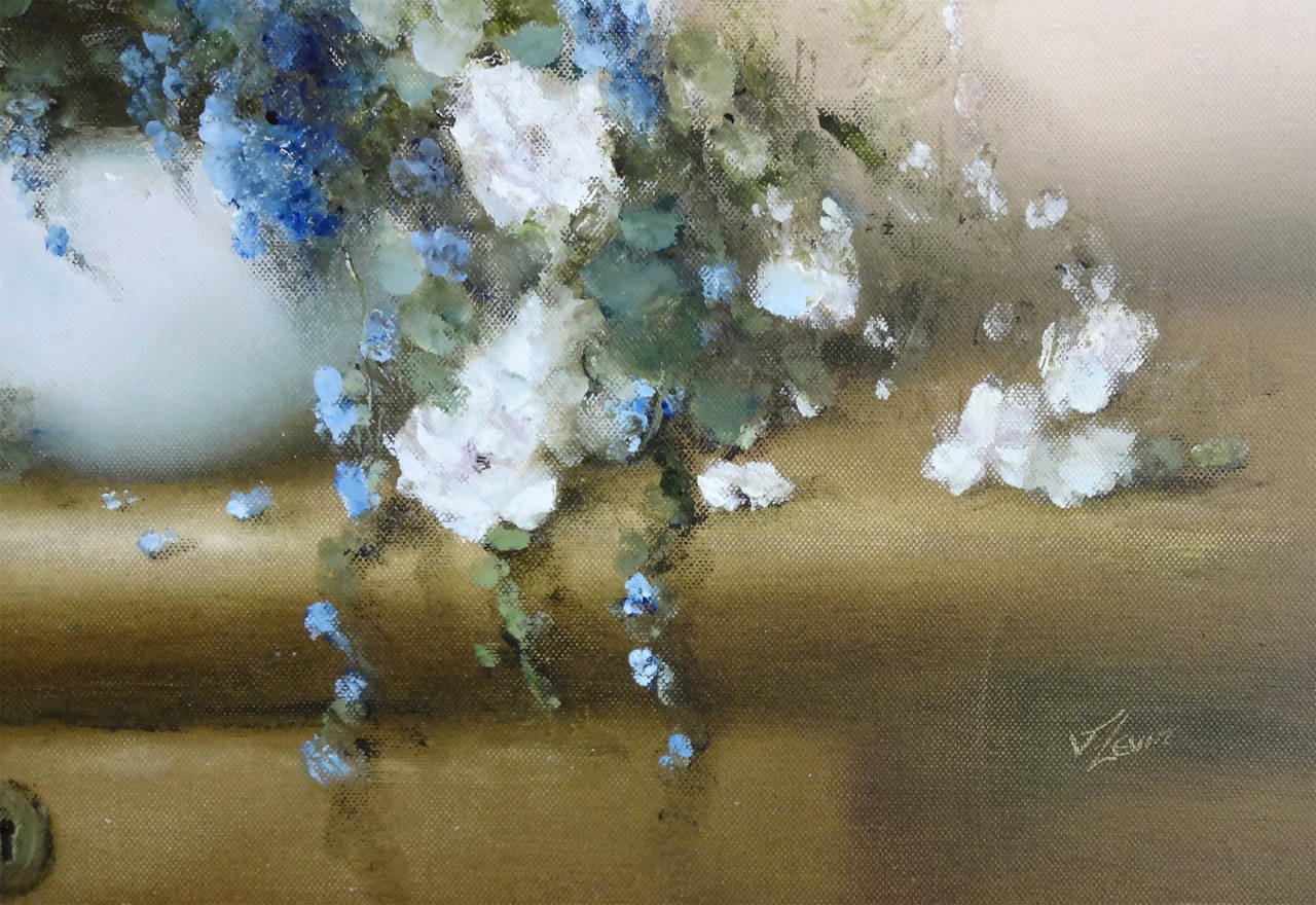 Judith Levin - Study in Blue and White at 1stDibs