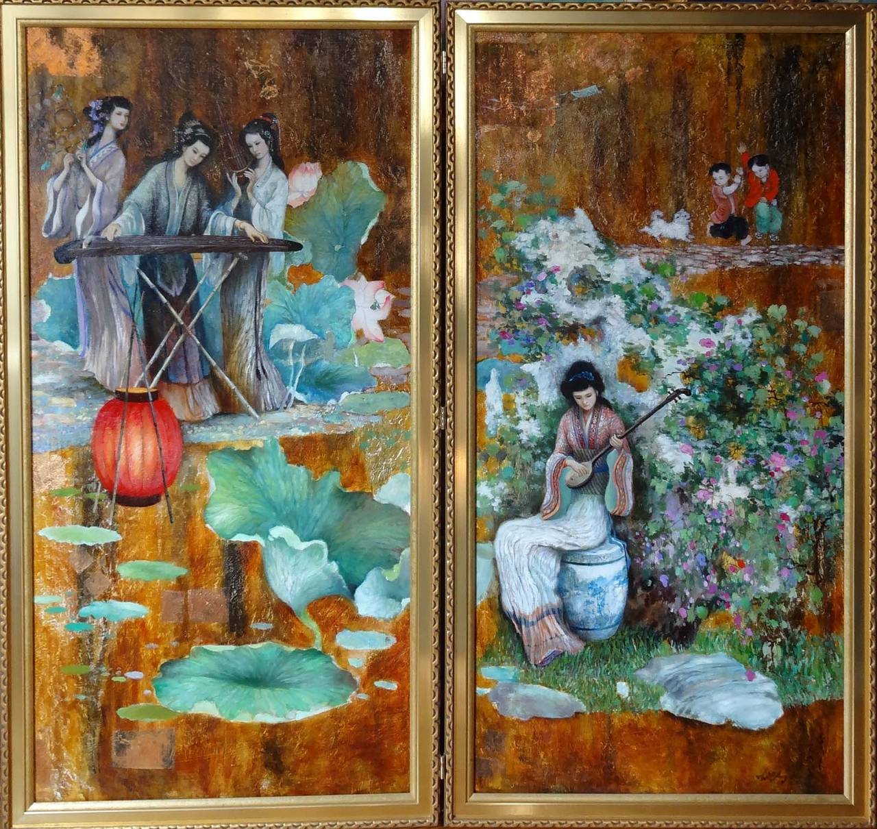 Li Zhong Liang - Garden of Music I For Sale at 1stDibs