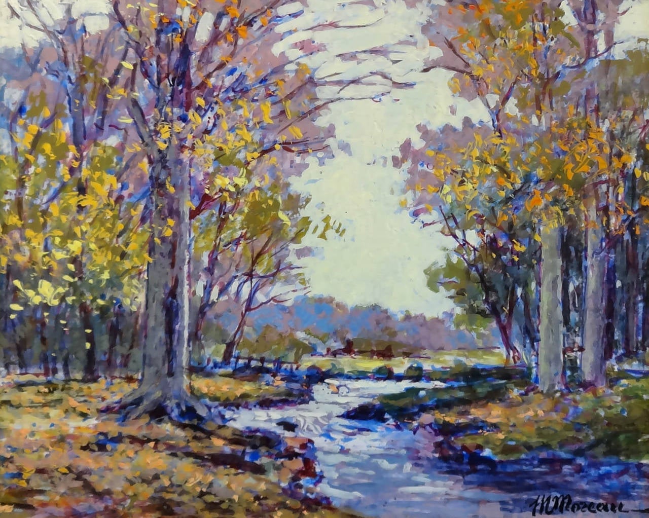 Michel Moreau - Autumn (Automne) For Sale at 1stDibs