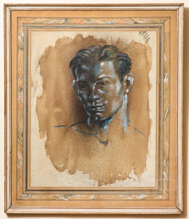 Oliver Messel - Portrait of a Young Man For Sale at 1stDibs