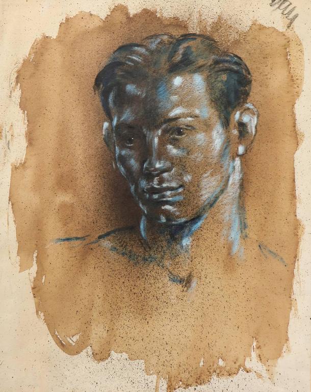 Oliver Messel - Portrait of a Young Man For Sale at 1stDibs