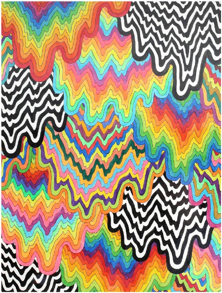 Jen Stark Jen Stark Patchwork Drip For Sale At 1stdibs Jen Stark Jen Stark Patchwork Drip For Sale At 1stdibs