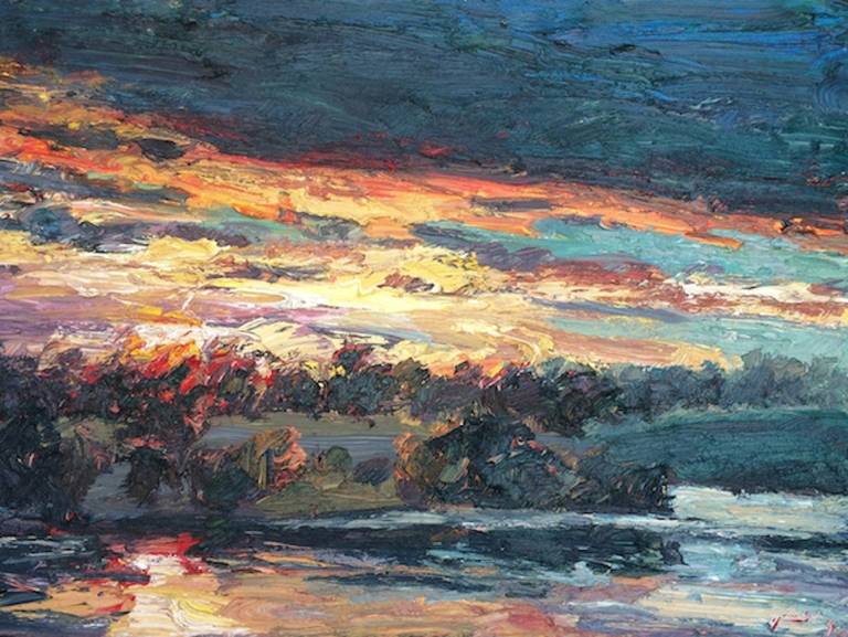 Jian Wang - American River Sunrise at 1stDibs