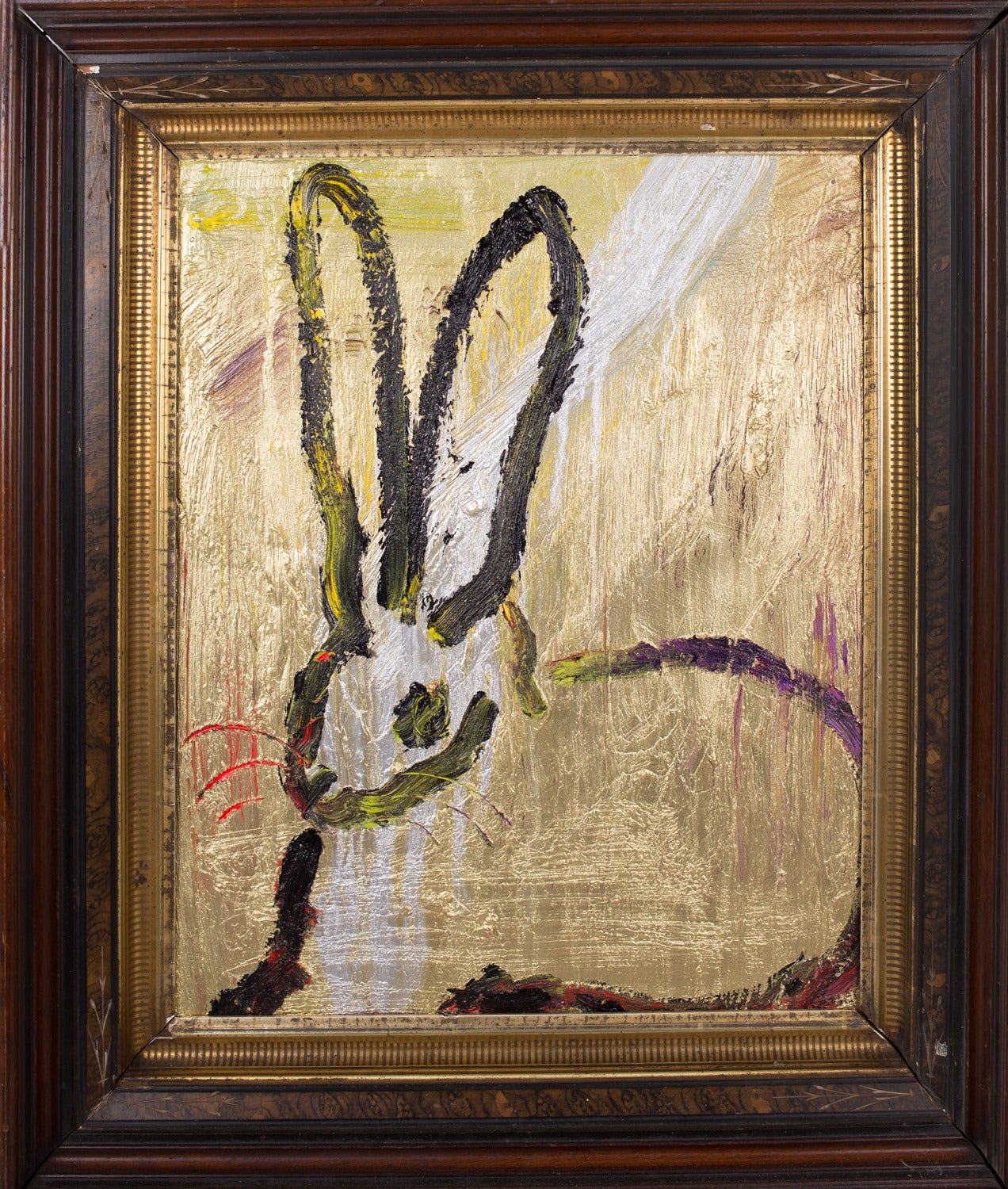 Hunt Slonem - Untitled Bunny (CRK0144) by Hunt Slonem at 1stDibs