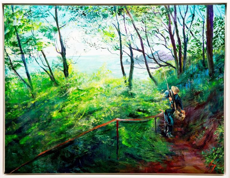 Huvy (Ahuva) Elisha - The Fisherman at 1stDibs | huvy elisha art