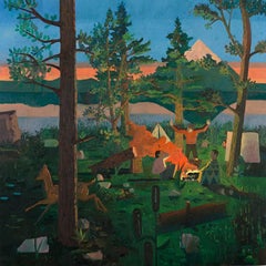 Aaron Zulpo - Kit Carson and Waanibe Singing Grass, Painting For Sale ...