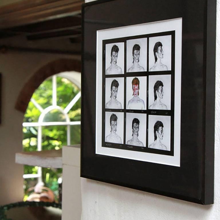 Brian Duffy - David Bowie, Aladdin Sane ‘Demi’ Contact sheet, 1973 by ...