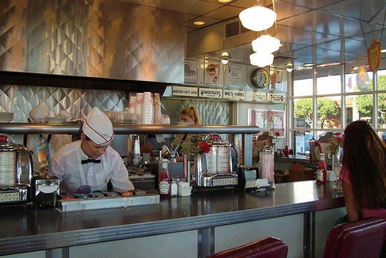 Randy Ford - Johnny Rockets Huge -- Original Oil Painting -- Please ...