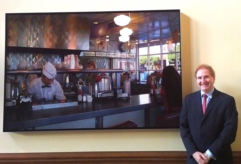 Randy Ford - Johnny Rockets Huge -- Original Oil Painting -- Please ...