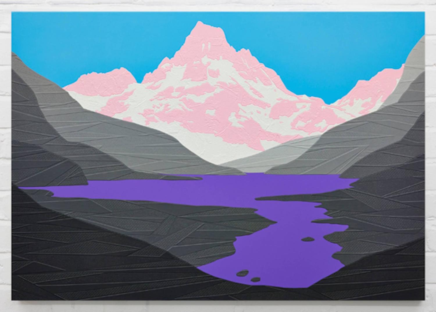 David Wightman - "Livonia vii" Contemporary Mixed Media Mountain Scene by David Wightman For ...