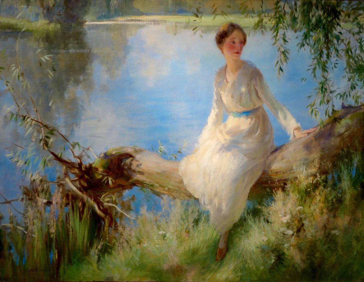 john Menzies - Under the Willow Tree For Sale at 1stdibs