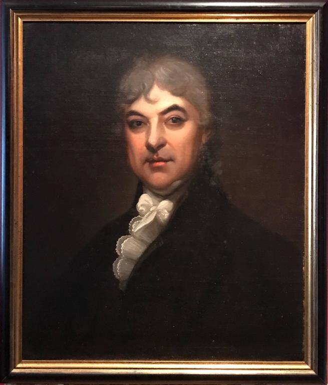 Unknown - 1820's English Portrait of a Gentleman - Large Antique Oil ...