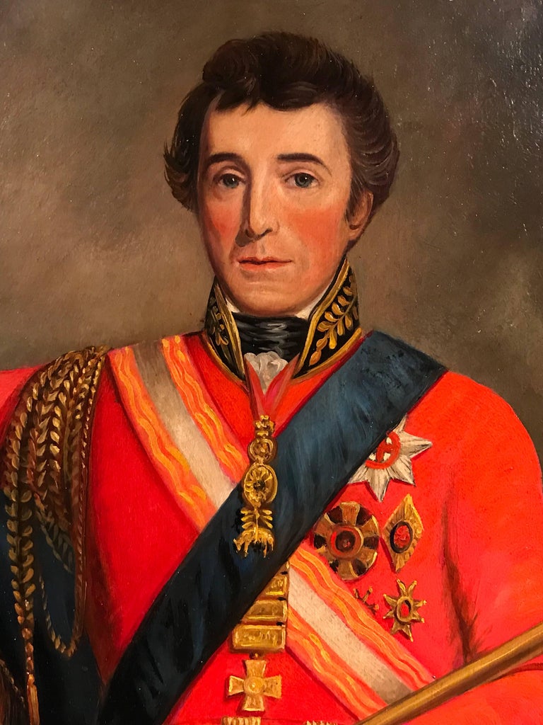 Unknown - The Duke of Wellington Antique Oil Painting, Painting at 1stdibs