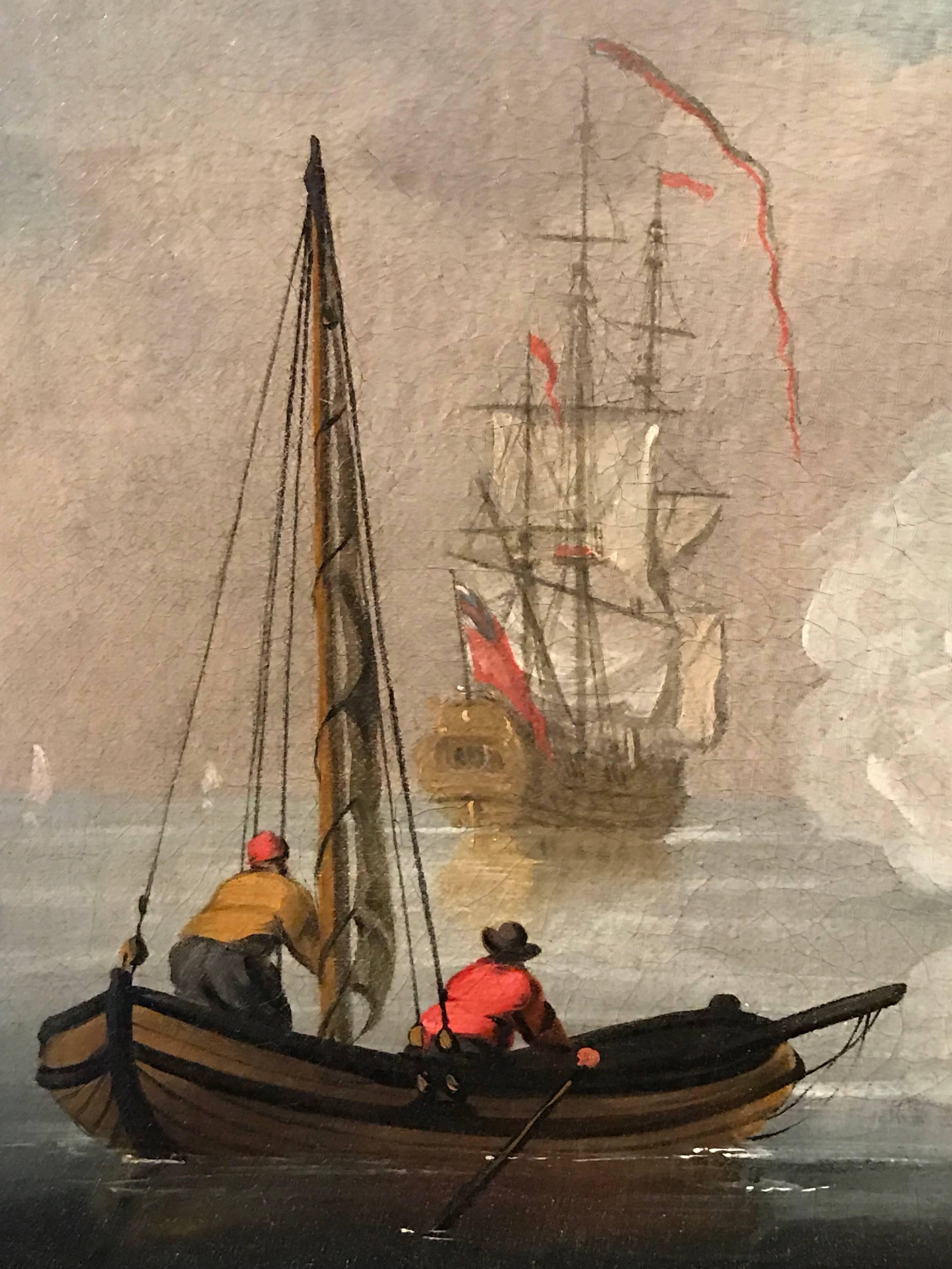 Peter Monamy - The Evening Salute Fine 18th century English Maritime ...