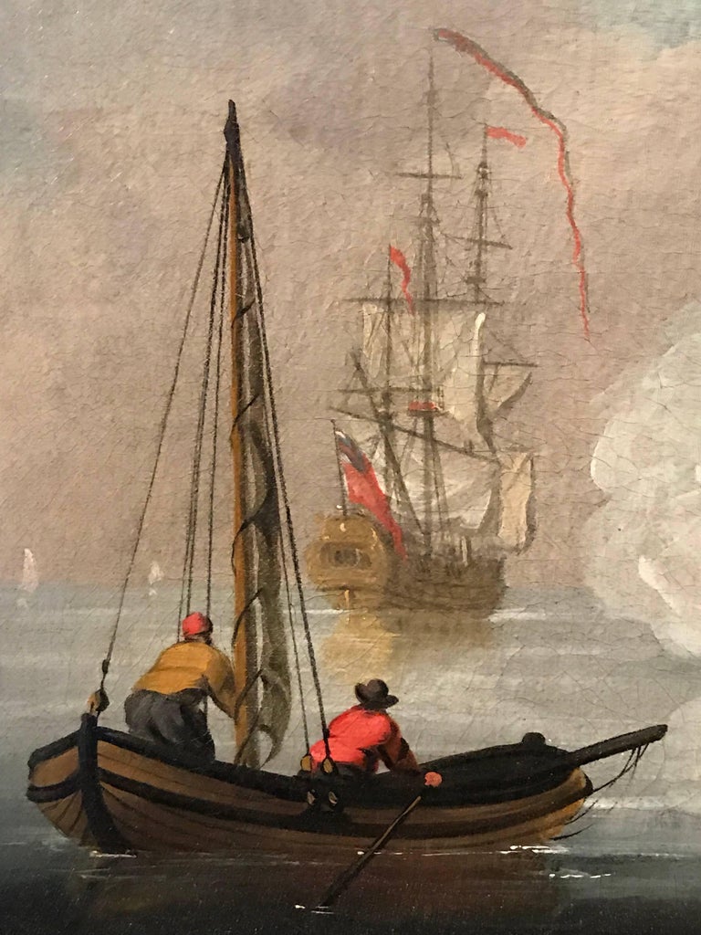 Peter Monamy - The Evening Salute Fine 18th century English Maritime ...