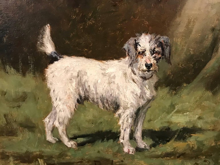 George Paice - Rake - Jack Russell Terrier, signed oil painting at 1stDibs