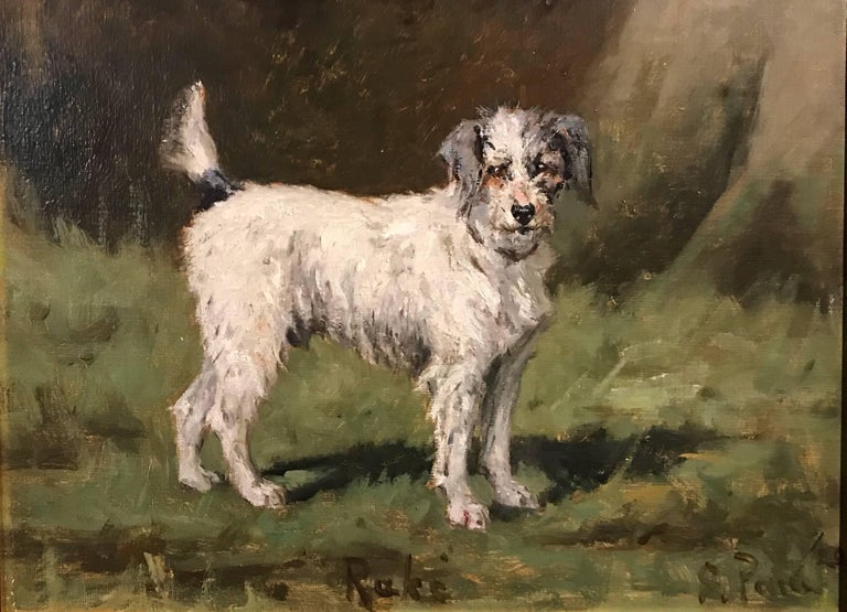 George Paice - Rake - Jack Russell Terrier, signed oil painting at 1stDibs