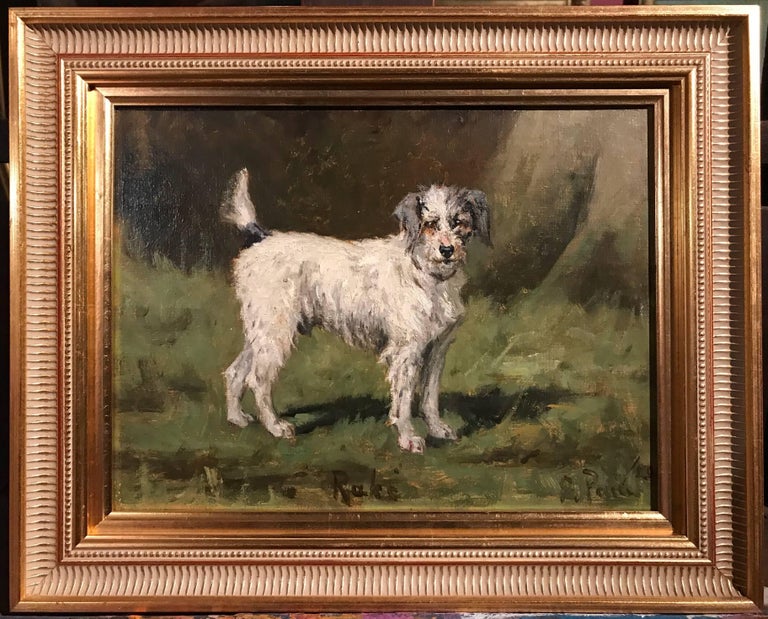 George Paice - Rake - Jack Russell Terrier, signed oil painting at 1stDibs