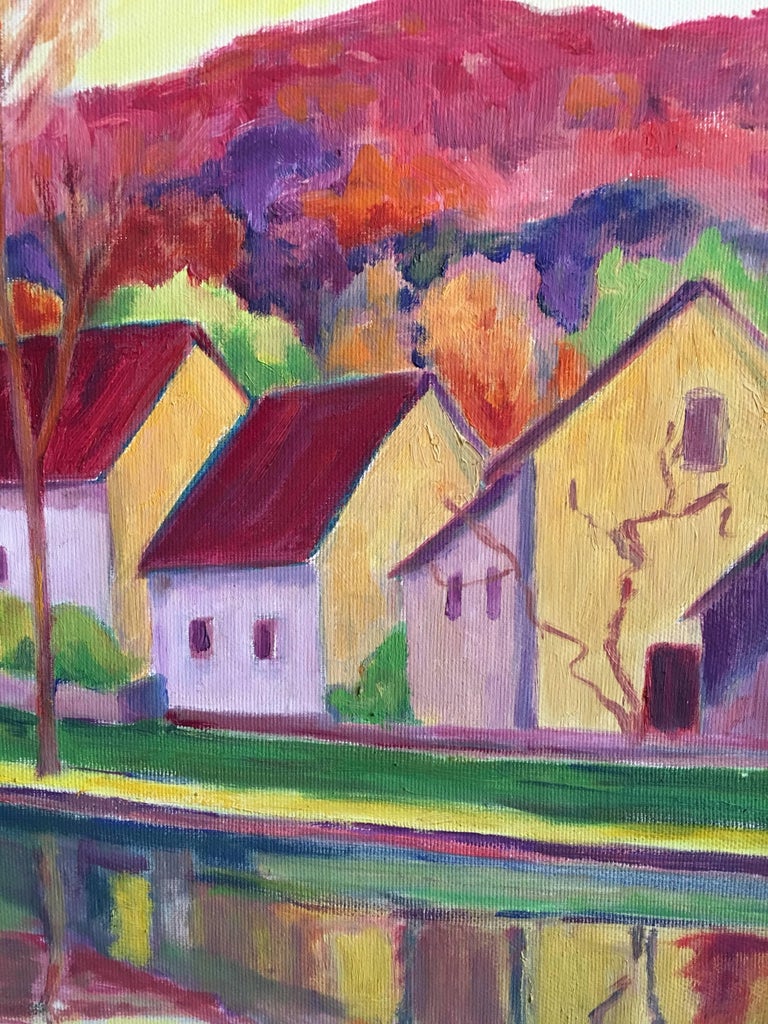 Unknown - The Winding River, French Fauvist Landscape, Signed Oil at ...