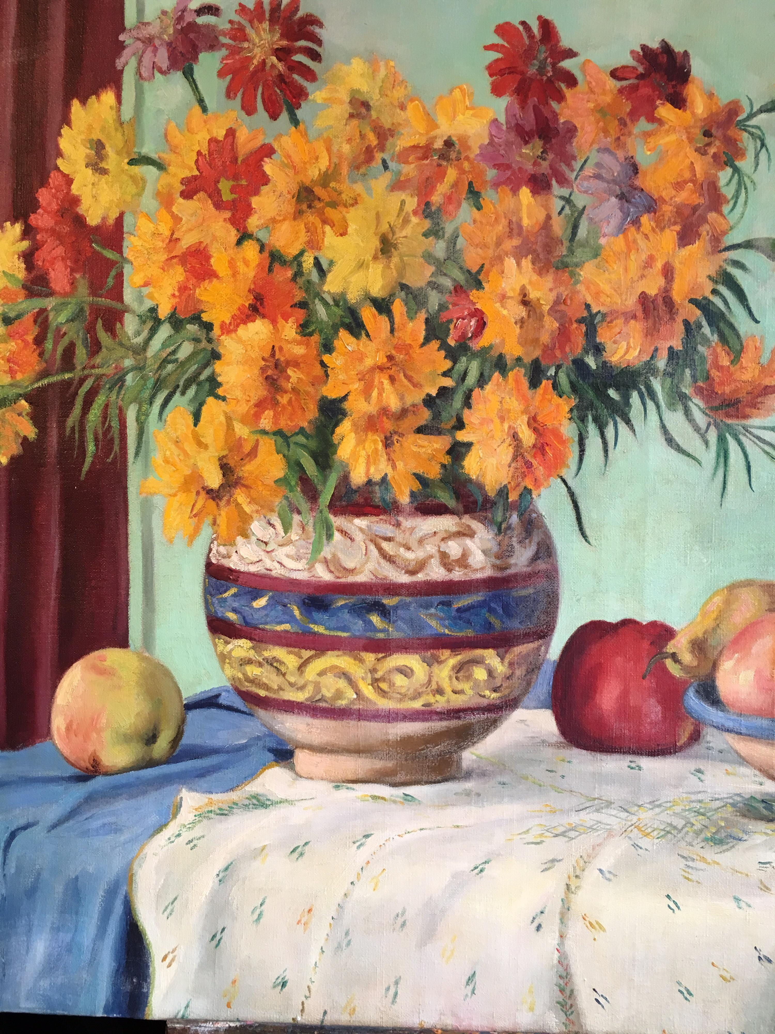 Georges le Roy - Still Life, Impressionist Oil, French Signed Original ...