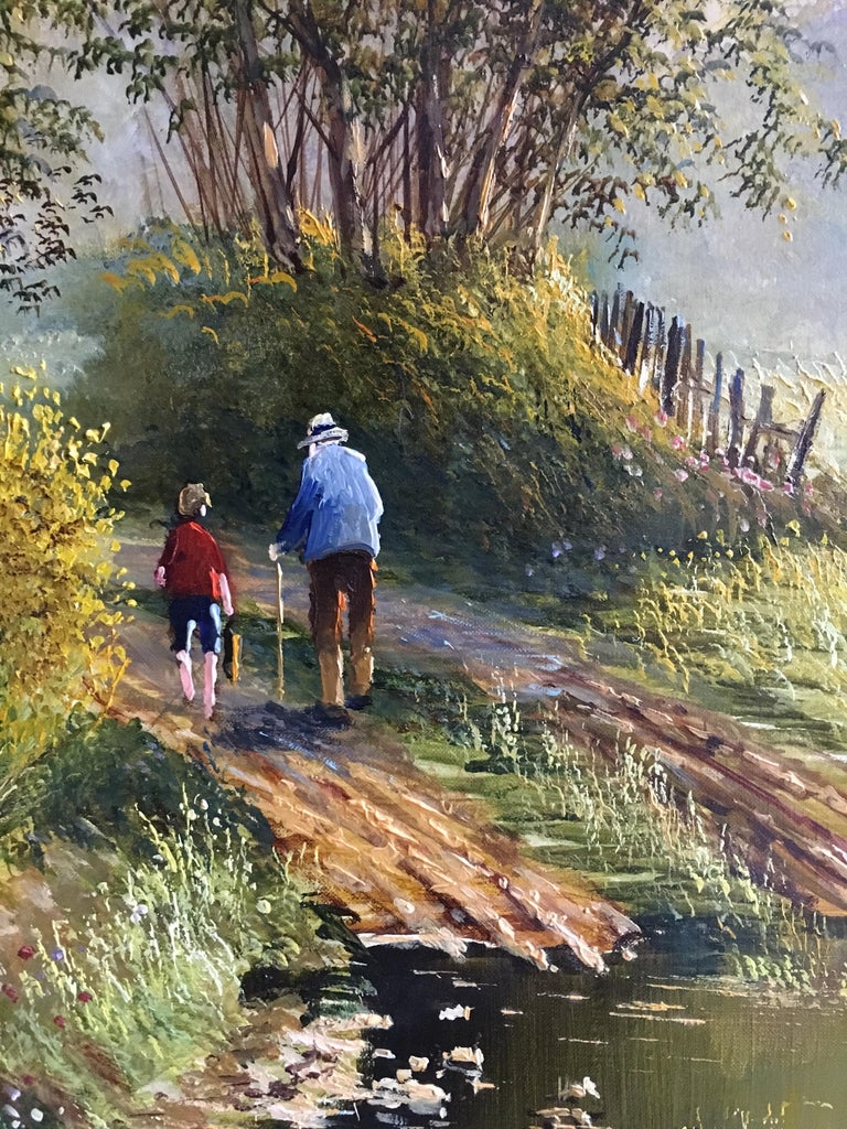 Raymond Quence - Impressionist Summer Scene, "After the rain", Oil ...