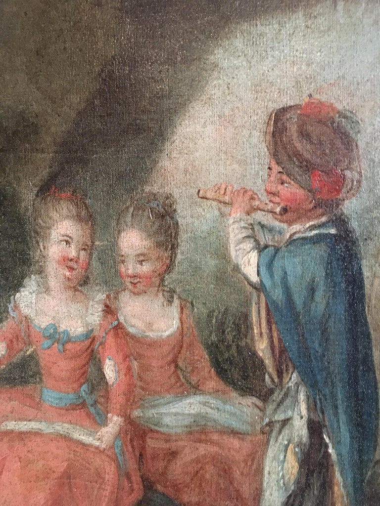 French Rococo - 18th Century French Rococo Oil Painting - Children ...