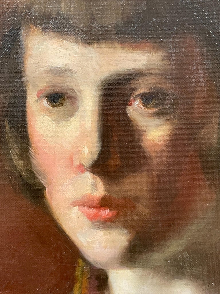 English 1930's - 1930's English Impressionist Portrait of Young Lady ...