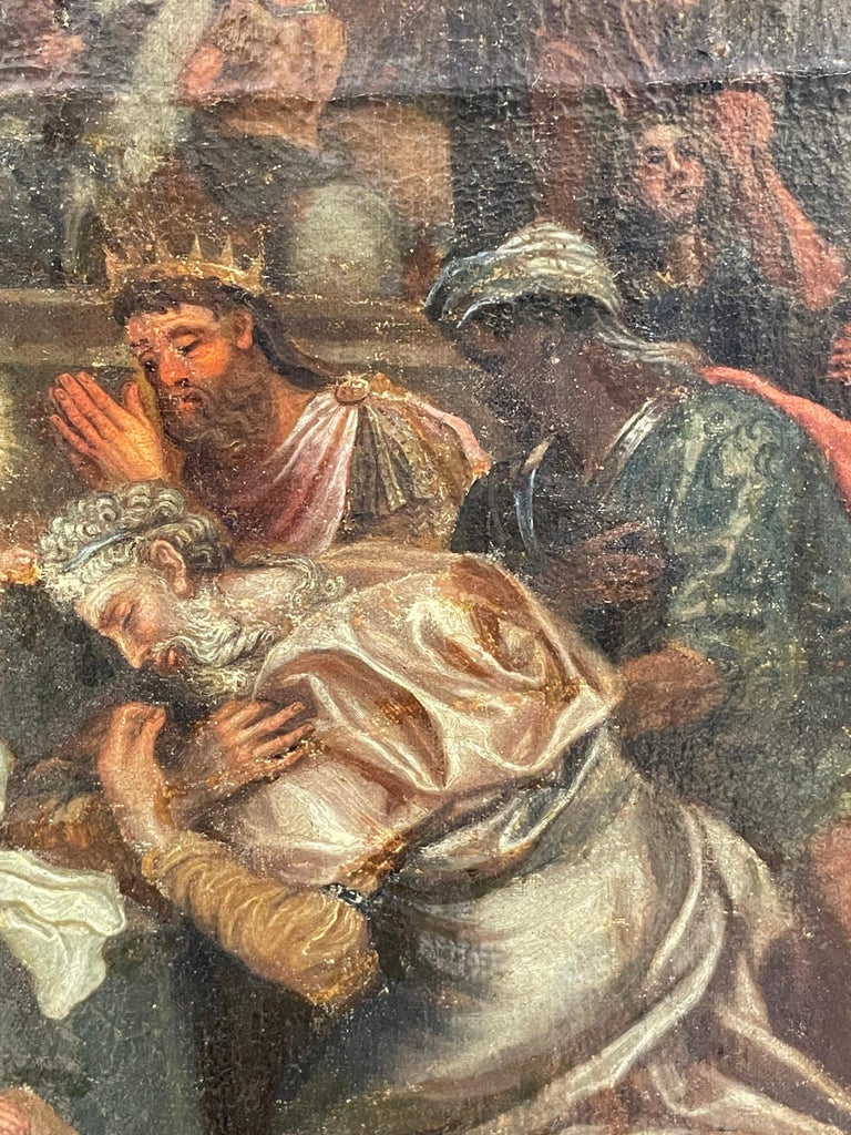 17th C Flemish - 1600's Flemish Old Master Oil Painting on Canvas The ...