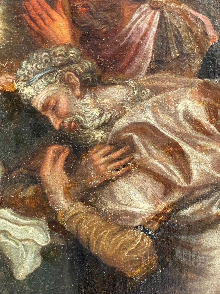 17th C Flemish - 1600's Flemish Old Master Oil Painting on Canvas The ...