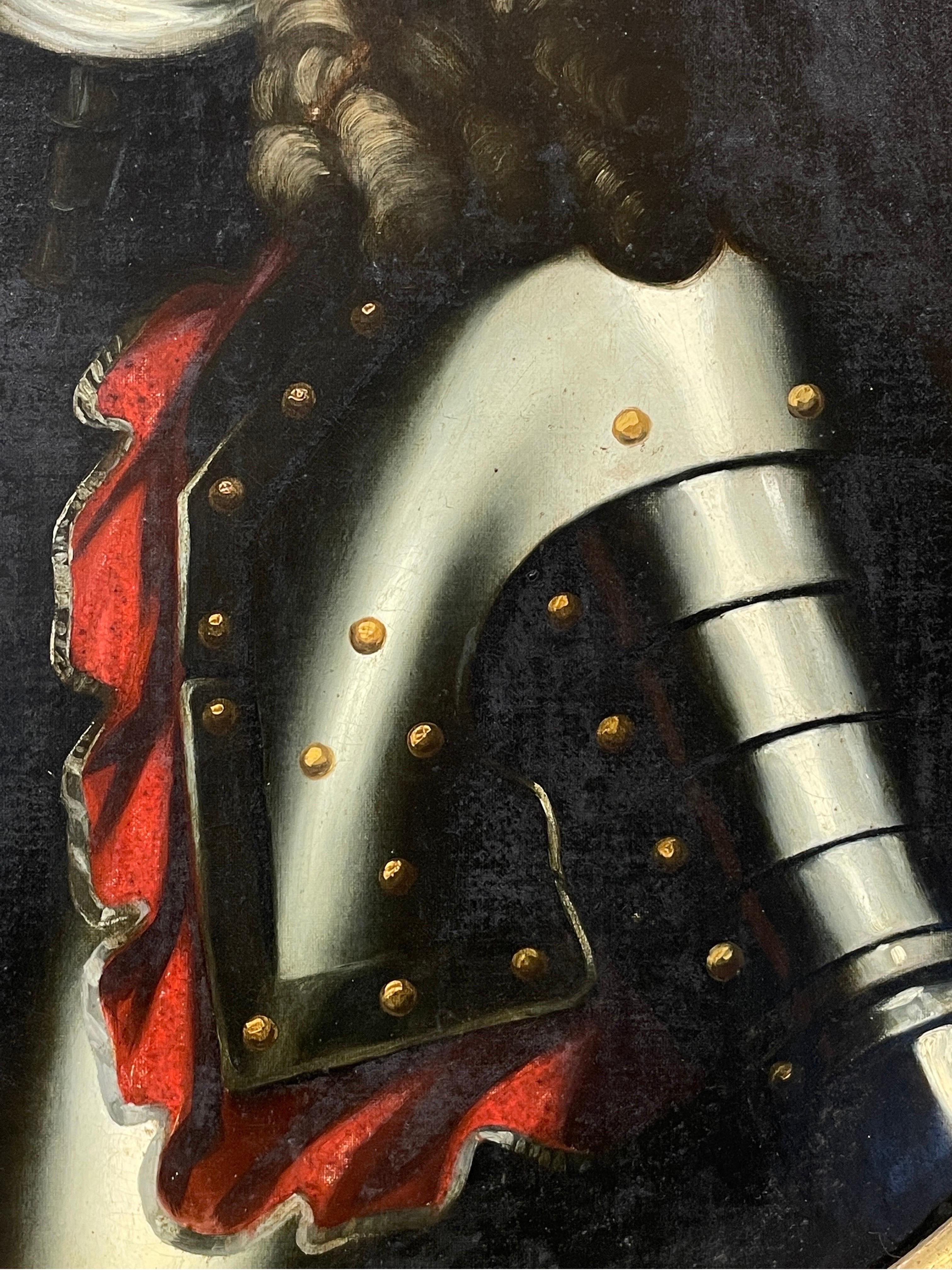 English 1711 - Fine 1700s British Oval Portrait of a Gentleman in Suit ...