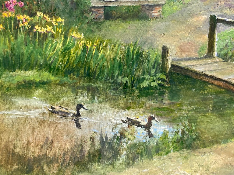Norman Coker - Large British Impressionist Oil Painting Country Cottage ...