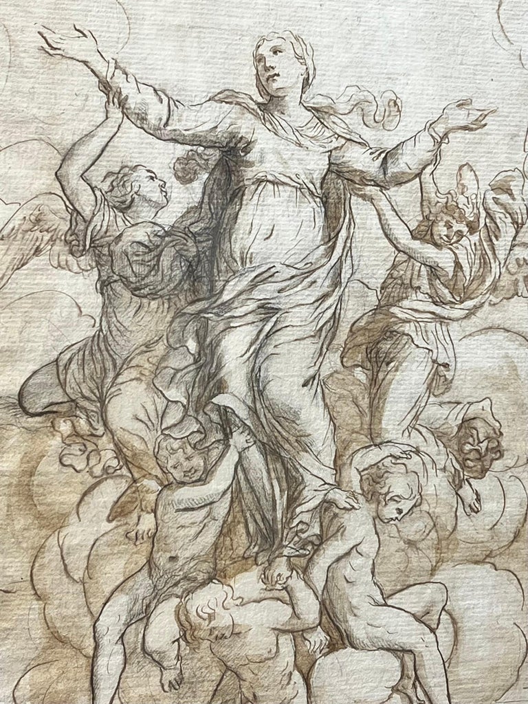 18th Century Italian School - The Assumption Of The Virgin Mary Old ...