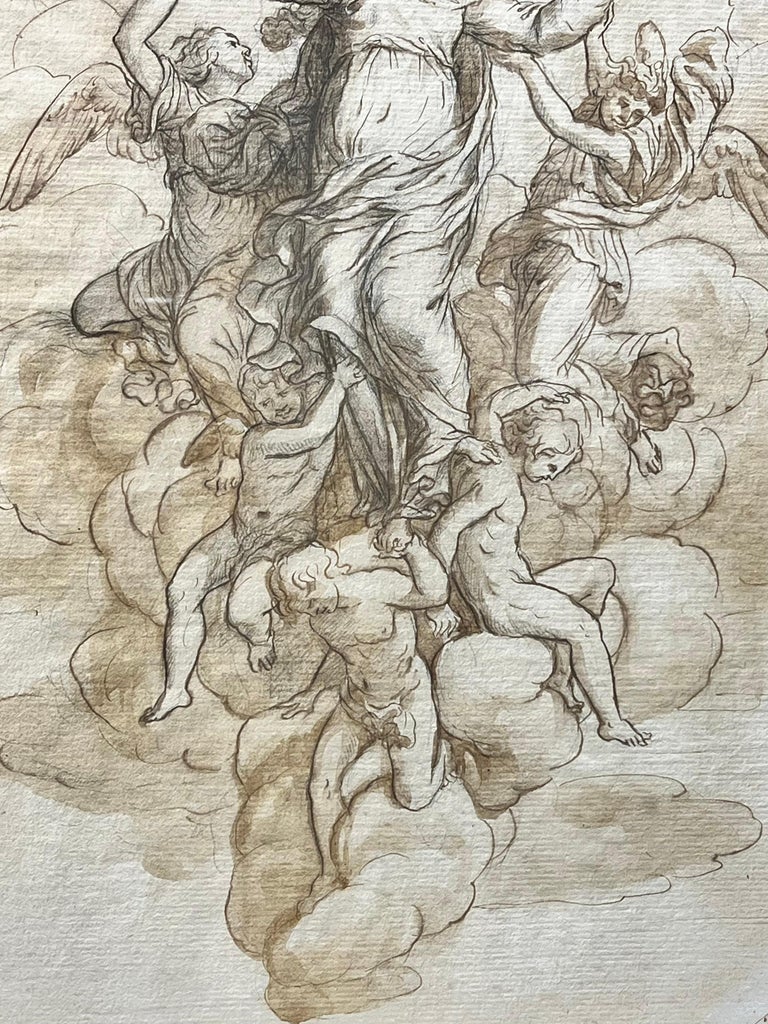18th Century Italian School - The Assumption Of The Virgin Mary Old ...