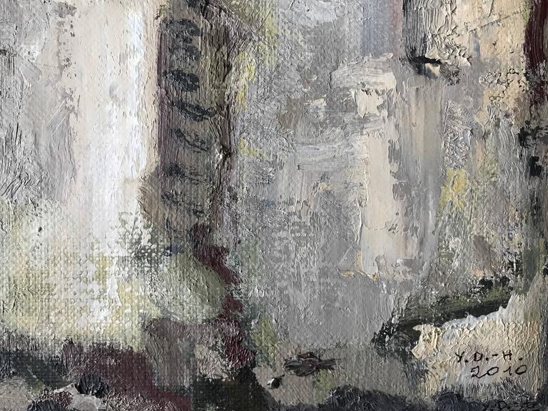 Yvette Dubois Habasque - French abstract oil painting soft muted colors ...